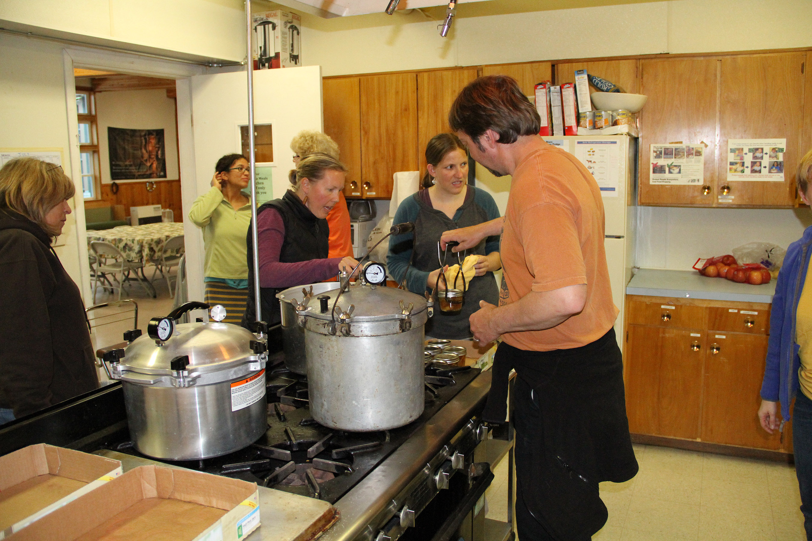 Scenes from a series of home canning and cottage foods classes July 16 ...