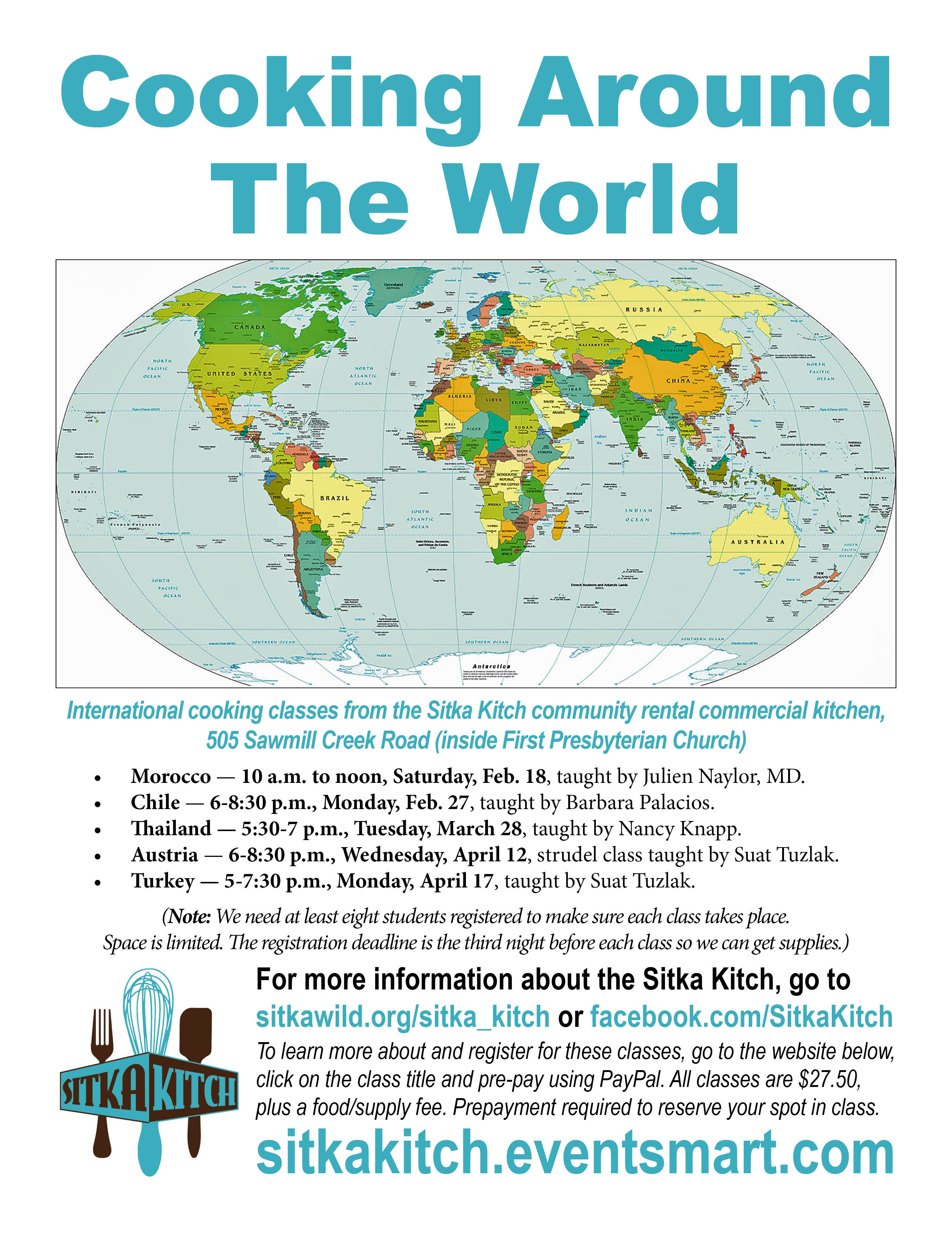 Sitka Kitch to offer Cooking Around The World class series this spring ...