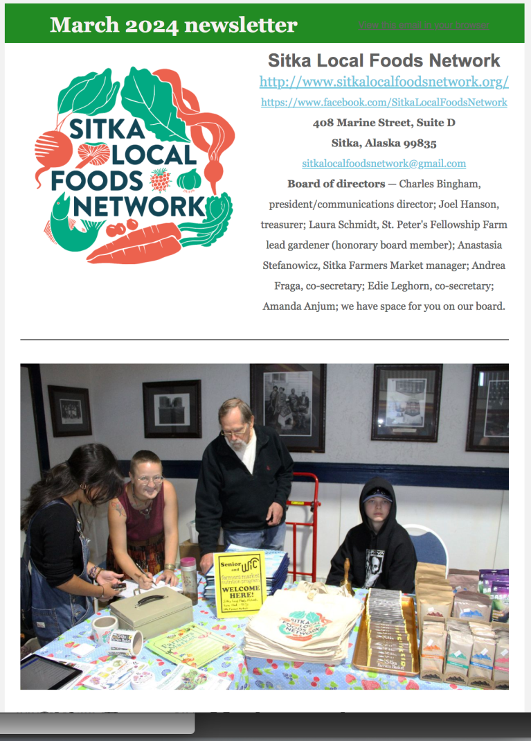 Sitka Local Foods Network – A nonprofit organization whose mission is ...